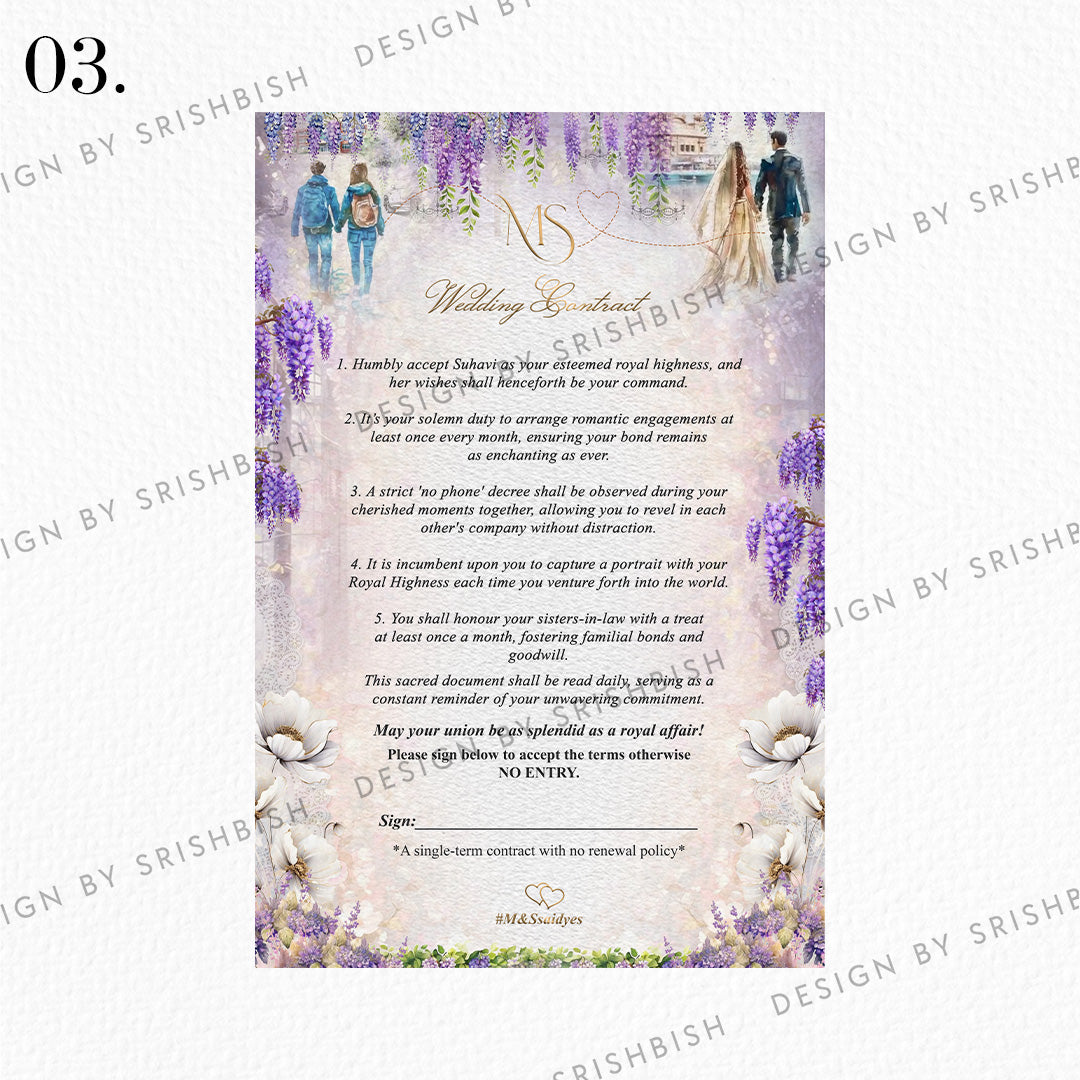 Wedding Contract Boards – Srishbish-in