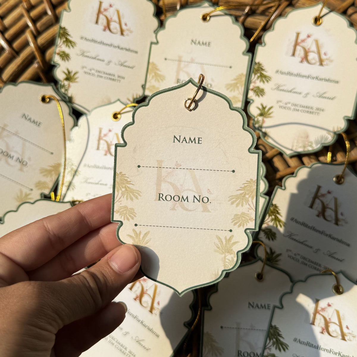 Custom Couple Paper Luggage Tags – Srishbish-in